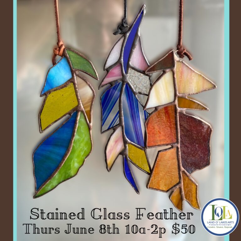 Stained Glass Feather